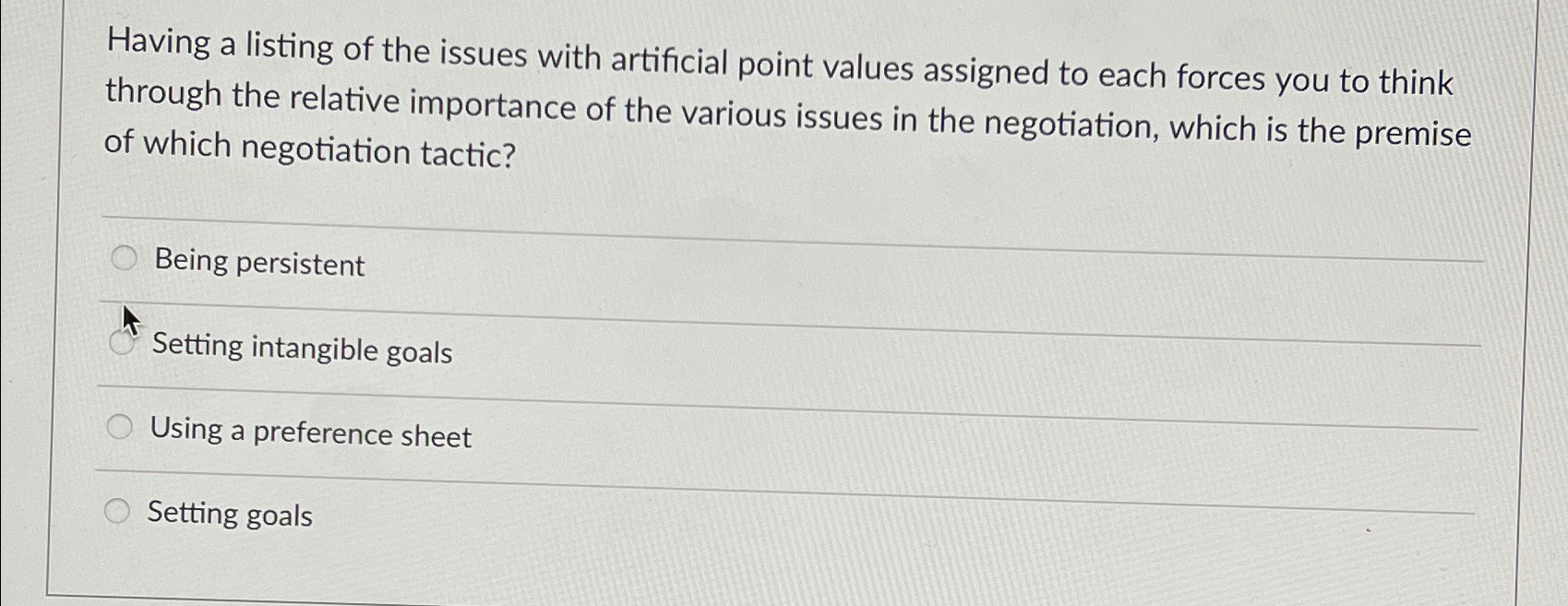 Solved Having a listing of the issues with artificial point | Chegg.com