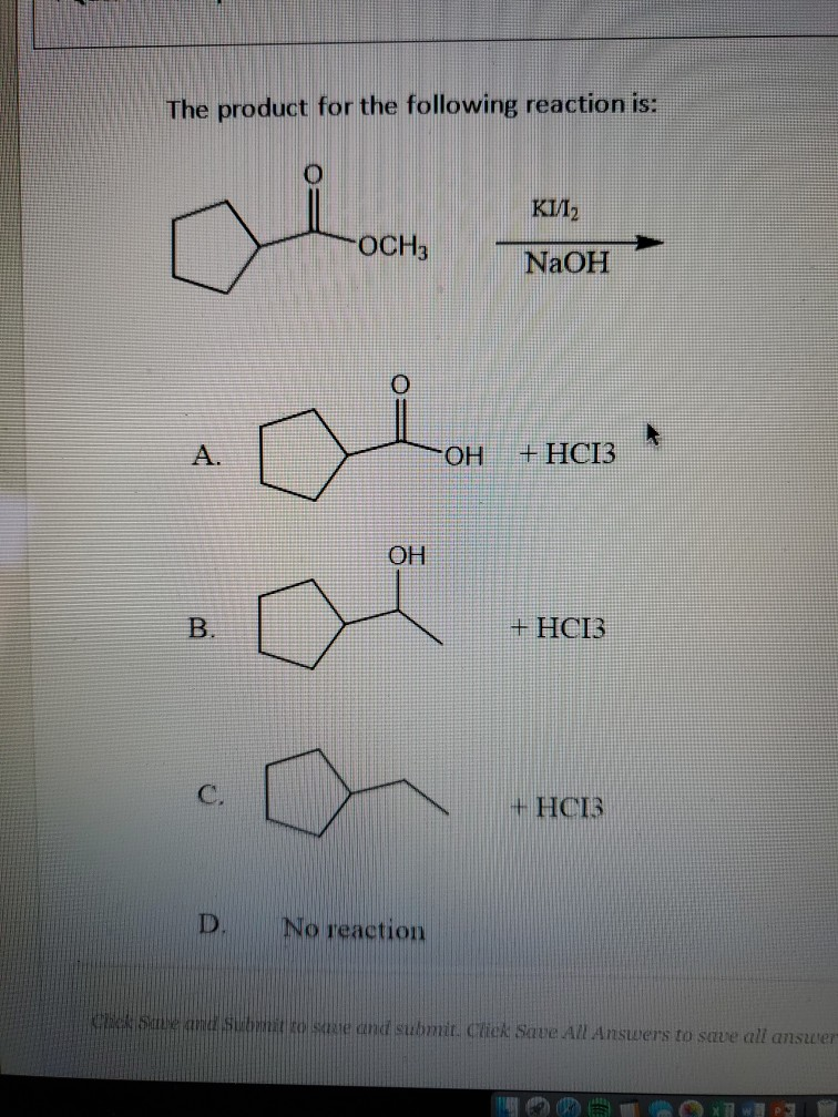 Solved The product for the following reaction is: КІЛ, OCH3 | Chegg.com