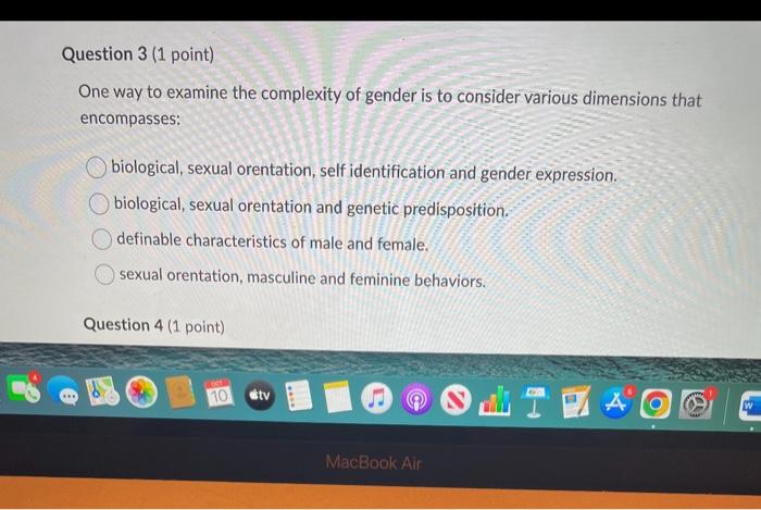 Solved Sexuality Is Viewed As A Broad Construct That 8841