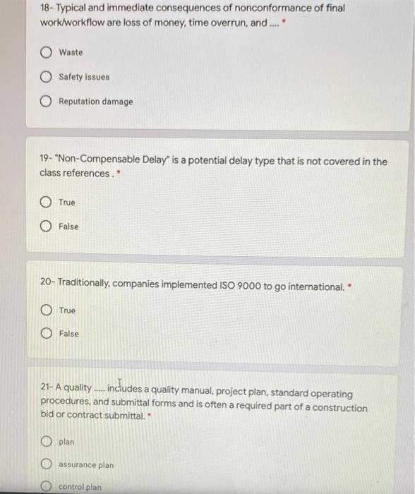 Solved 18-Typical and immediate consequences of | Chegg.com
