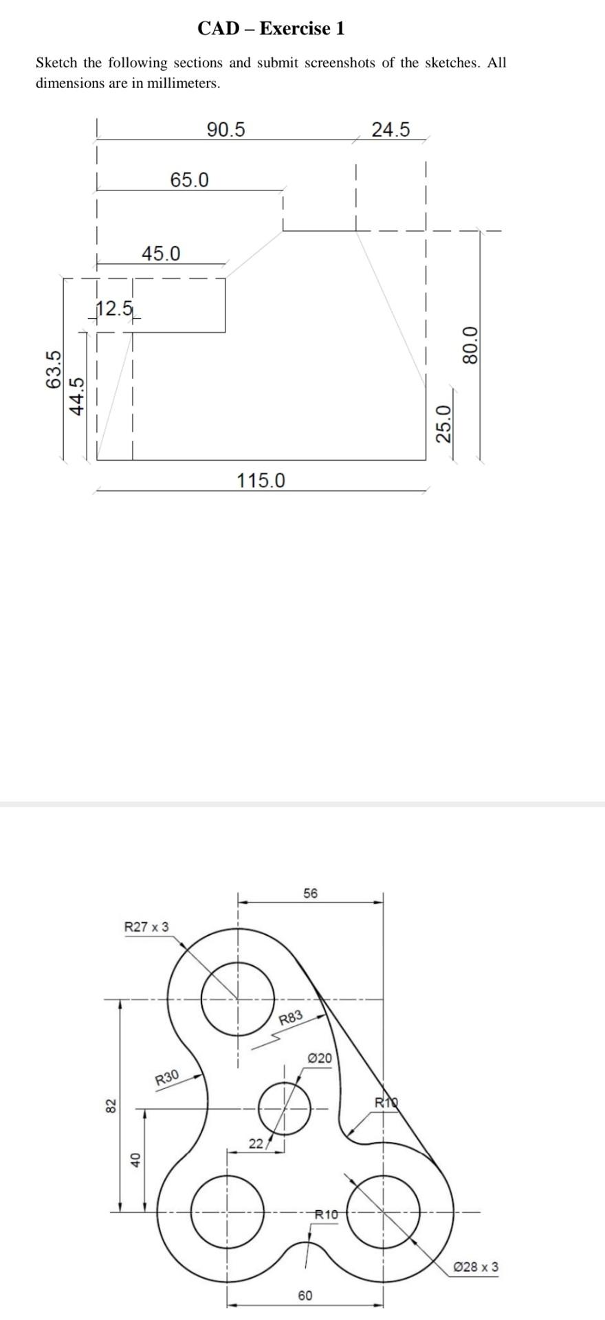 Solved Dear, please draw the drawing on solidworks and send | Chegg.com
