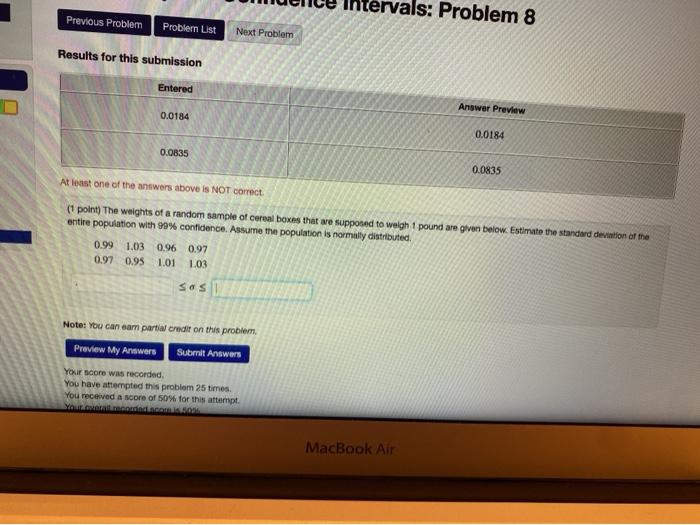 Solved als: Problem 8 Previous Problem Problern List Next | Chegg.com