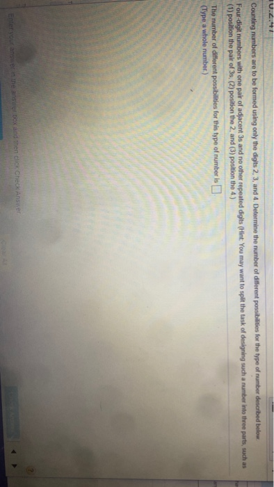 Solved 0. Counting numbers are to be formed using only the | Chegg.com