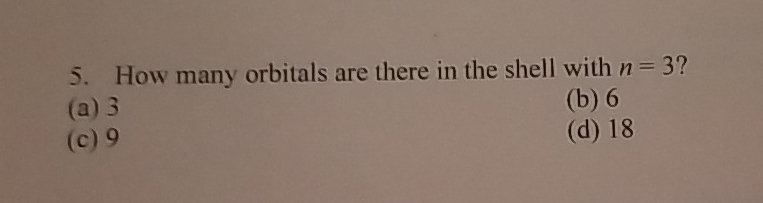 High Quality SOLUTION How many orbitals are there in the shell with | Chegg.com