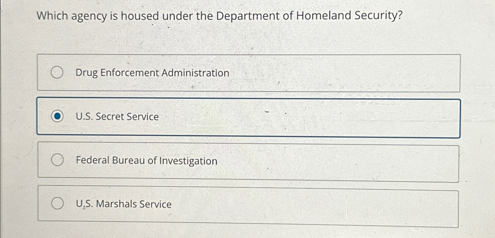 Solved Which agency is housed under the Department of | Chegg.com