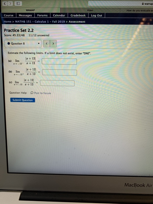 Solved wamap WAMAP Video How do you evaluate sili Calendar | Chegg.com