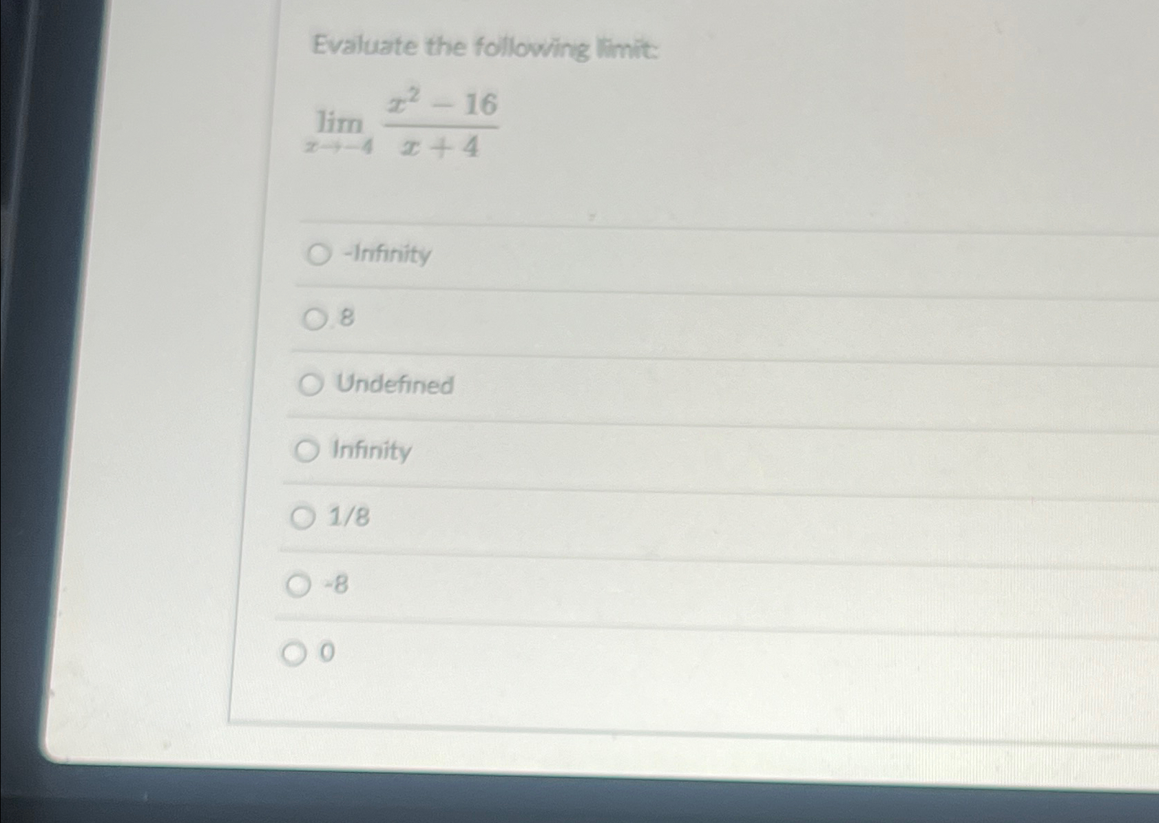 Solved Evaluate the following | Chegg.com