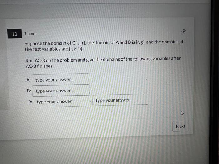 Solved 9 1 point How mary solutions are there if two colors | Chegg.com