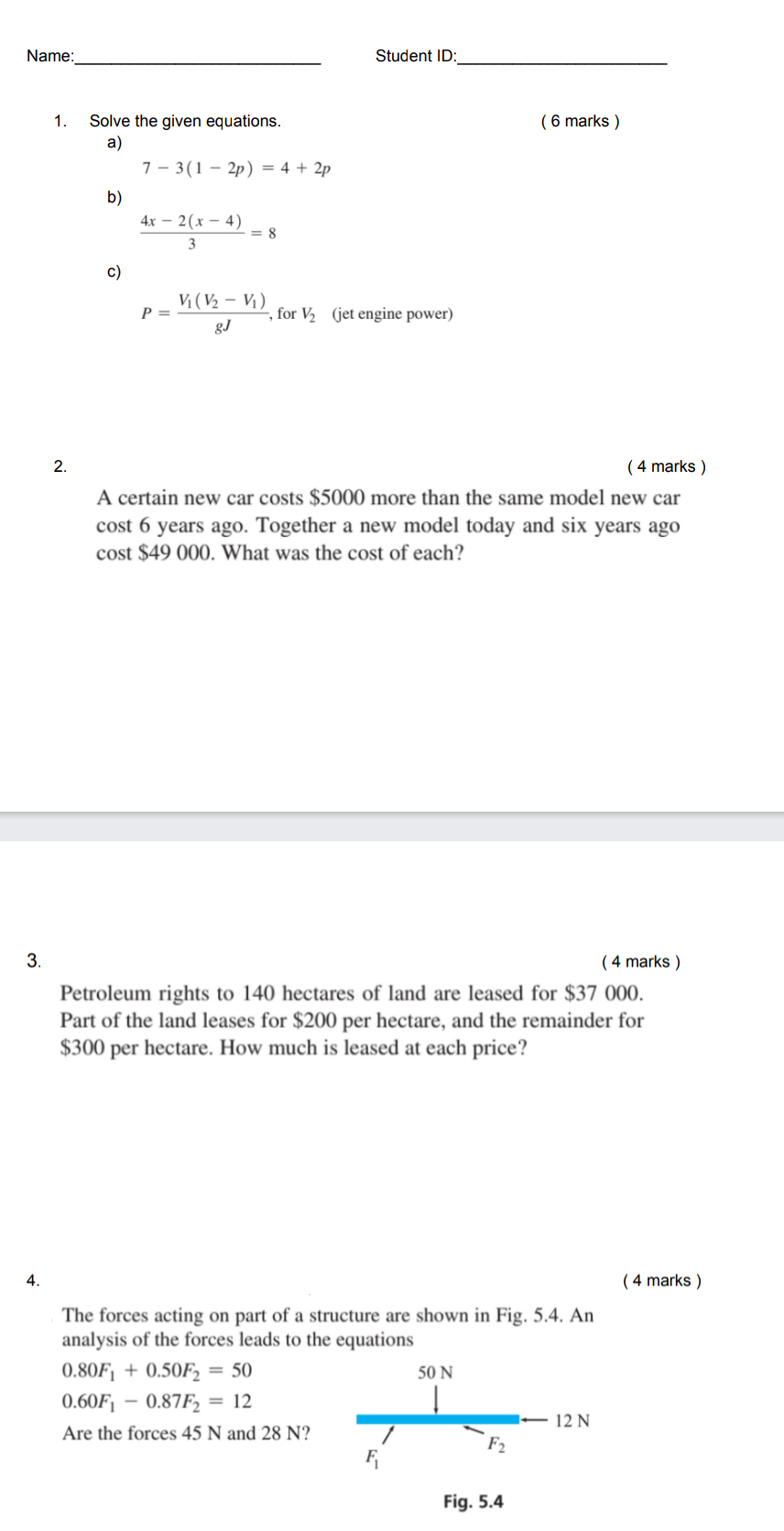 Solved Question No. 1 Write a Java program (after declaring | Chegg.com