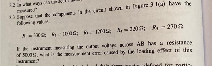 Solved 3.3 Suppose that the components in the circuit shown | Chegg.com
