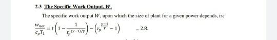 Solved Derive an expression for the specific output net work | Chegg.com