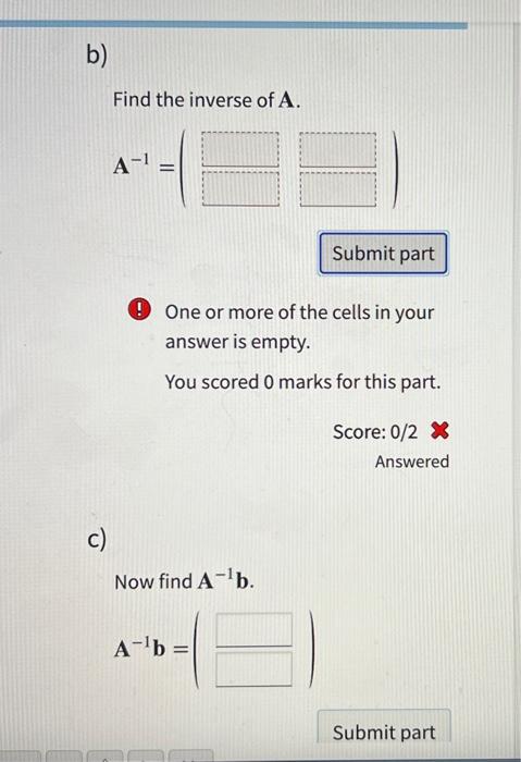 Solved Rewrite the following system of equations as a matrix | Chegg.com