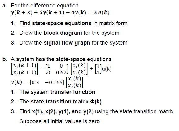 Solved a. ﻿For the difference | Chegg.com