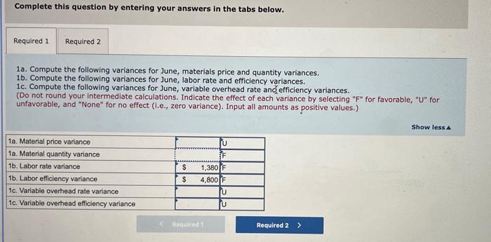 Solved Problem 10-15 (Algo) Comprehensive Variance Analysis | Chegg.com