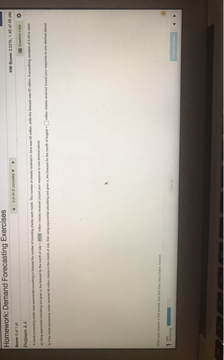 Solved Homework Demand Forecasting Exercises Score 0 Of 1