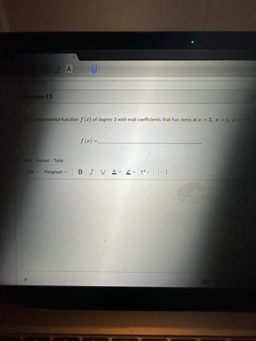 Solved wolynomial function f(x) of degree 3 with real | Chegg.com