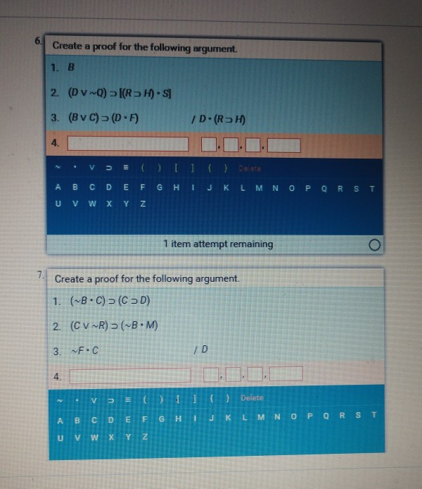 Solved Create a proof for the following argument. 1. MOH 2. | Chegg.com