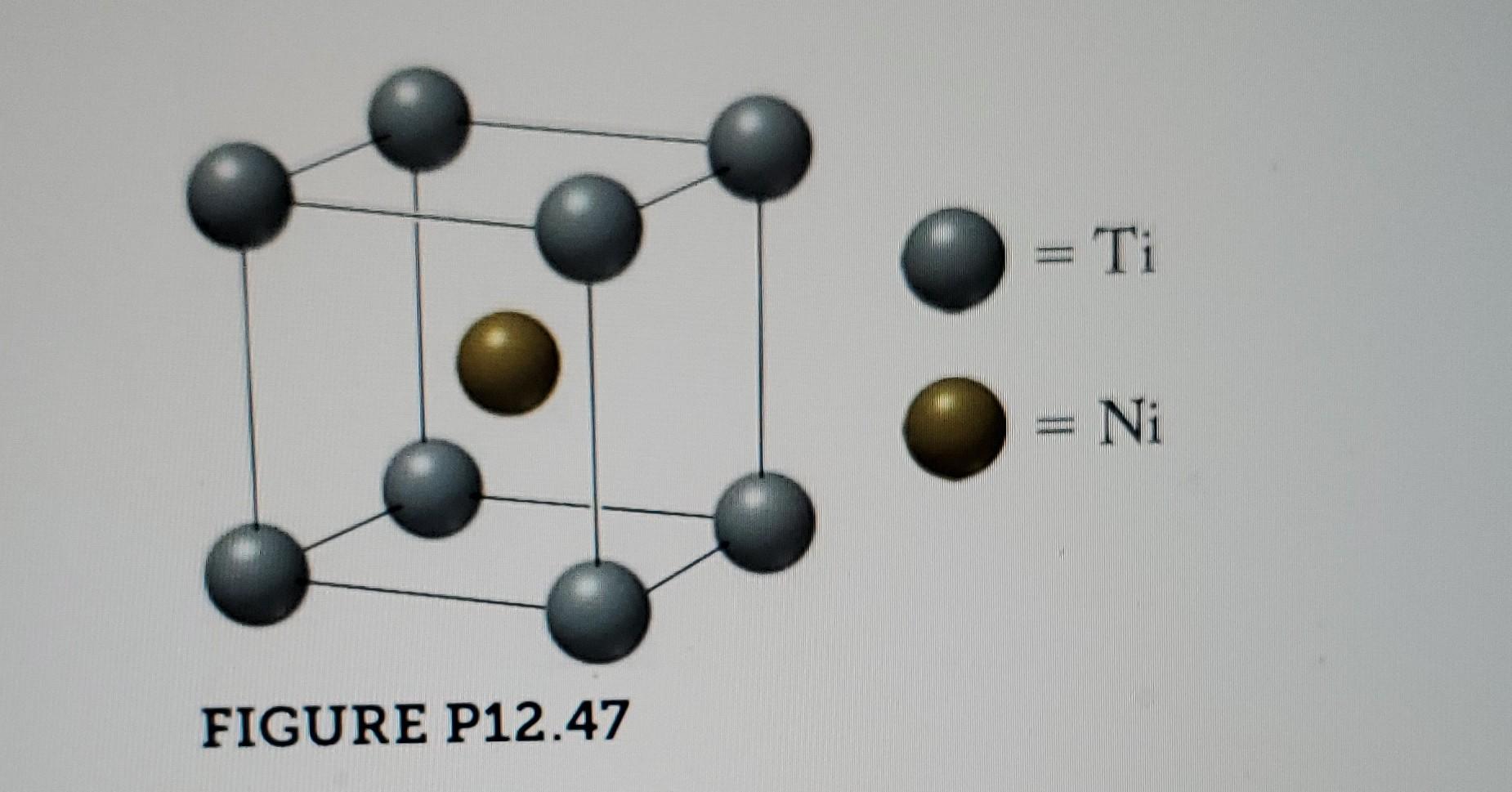 Solved 12.47. Calculate the density of nitinol, the memory | Chegg.com