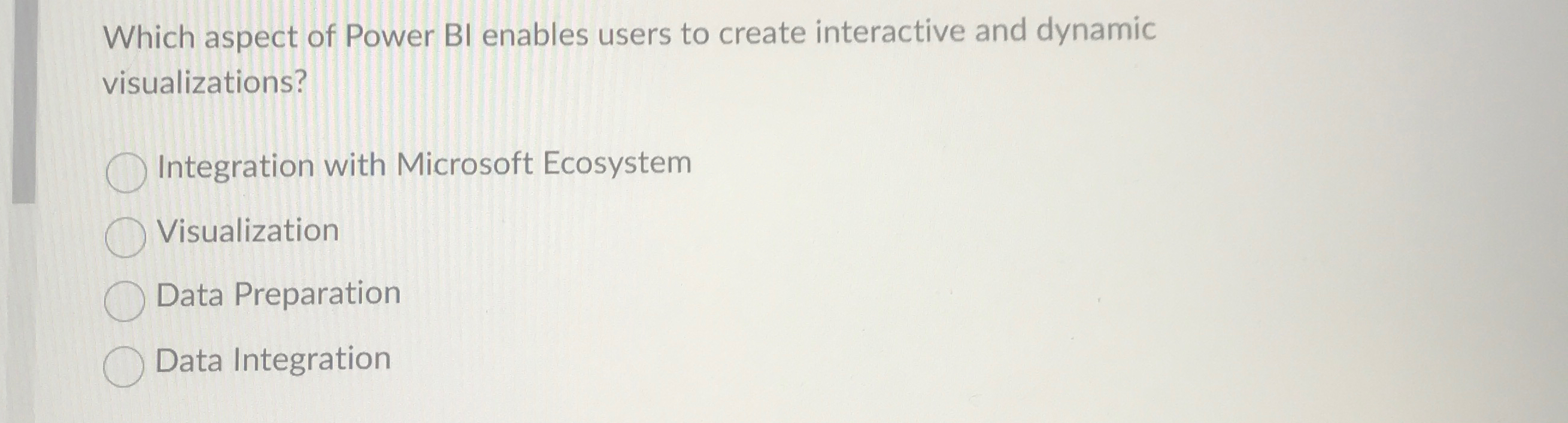 Solved Which aspect of Power BI enables users to create | Chegg.com