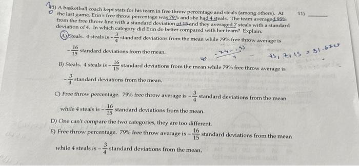Solved the correct answer is circled but how do i solve for | Chegg.com