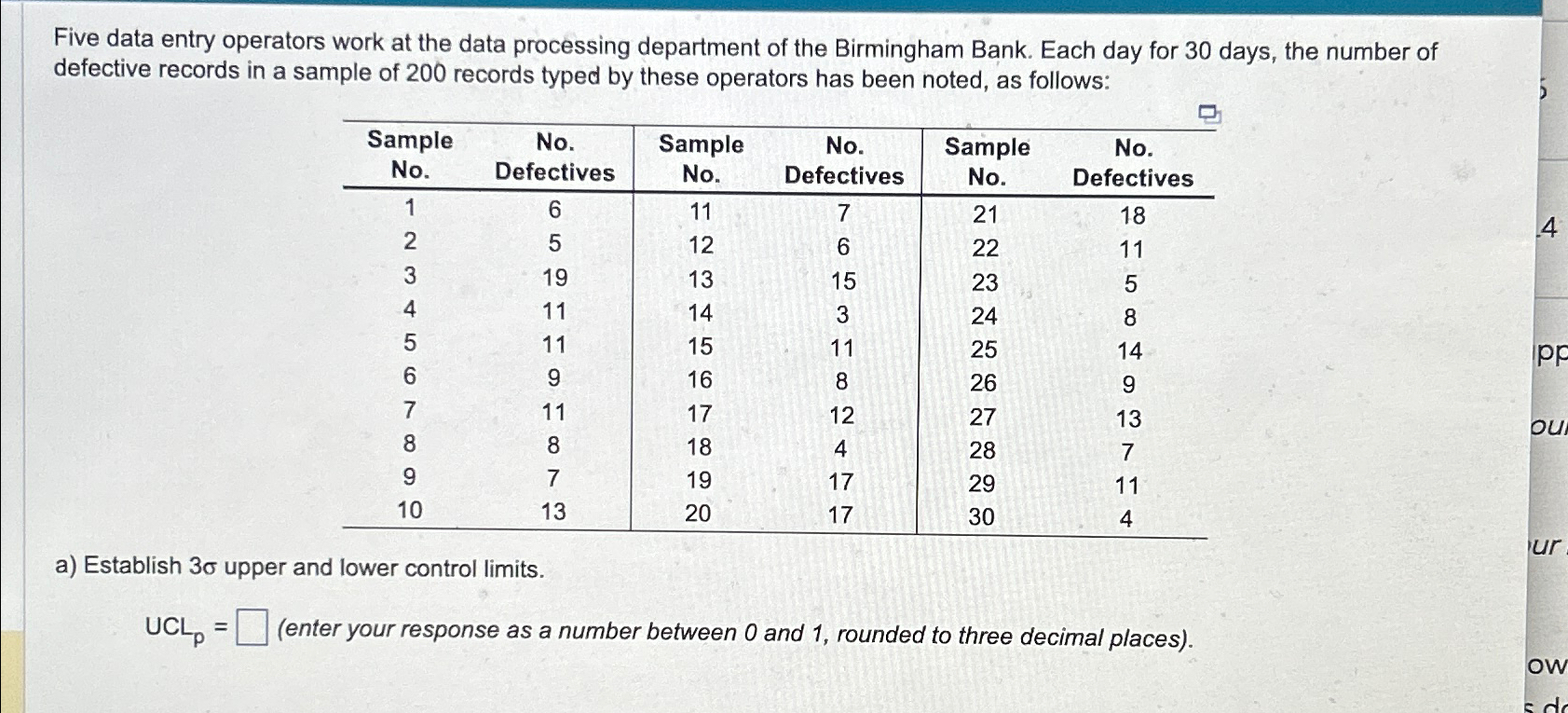 Solved Five Data Entry Operators Work At The Data Processing 3657