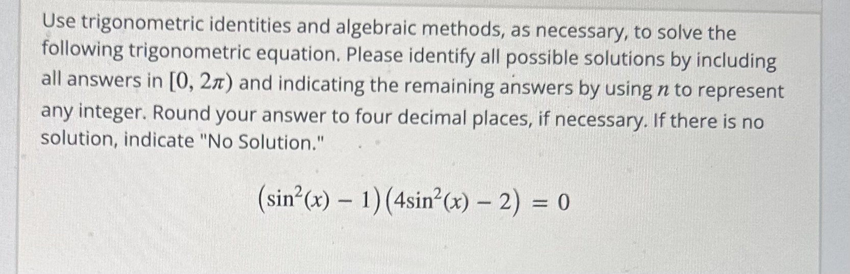 Solved Use trigonometric identities and algebraic methods, | Chegg.com
