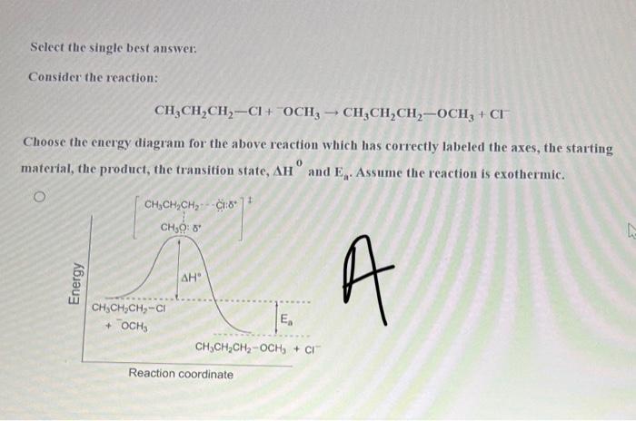 Solved Select the single best answer: Consider the reaction: | Chegg.com