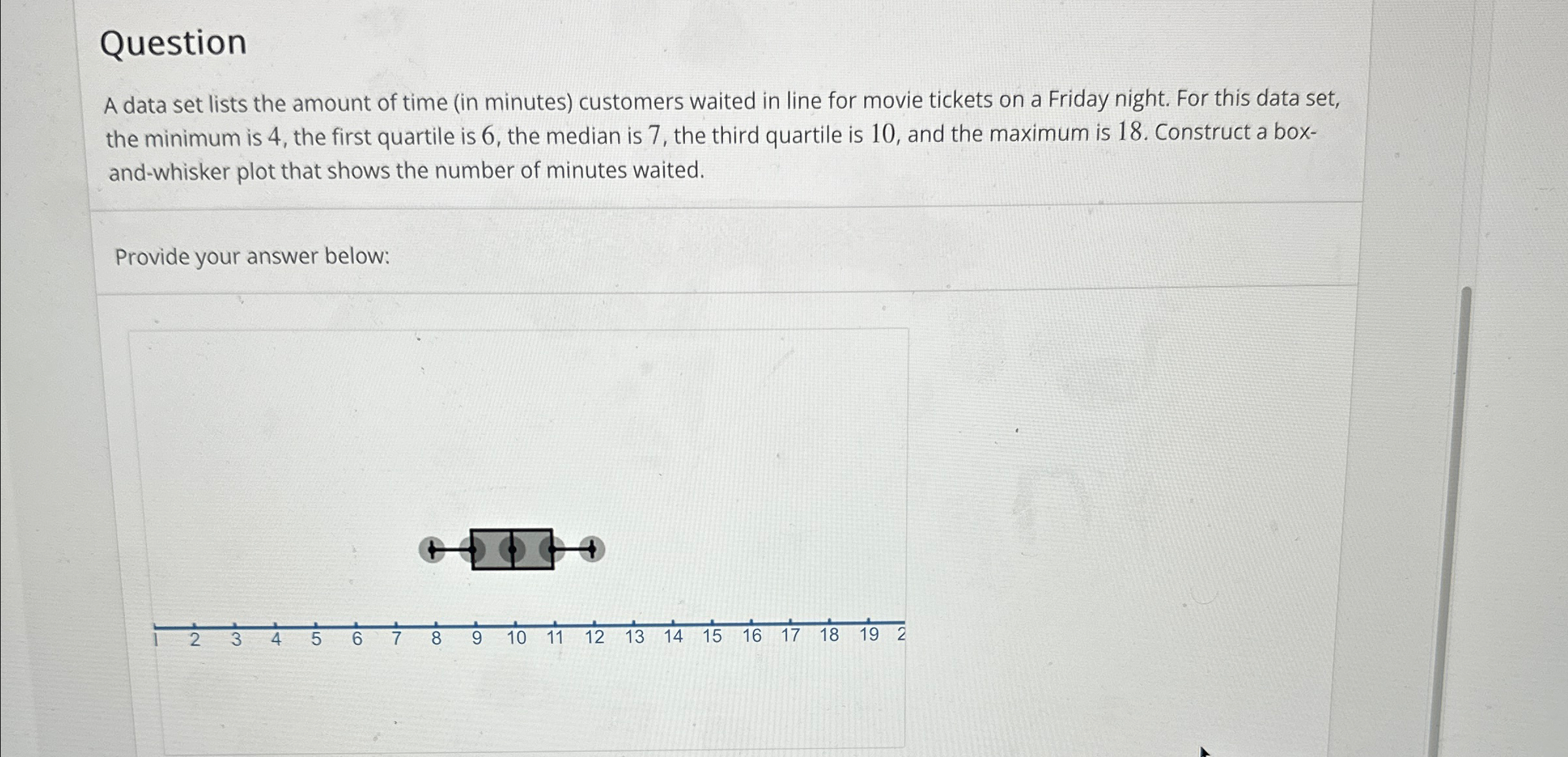 Solved QuestionA data set lists the amount of time (in | Chegg.com