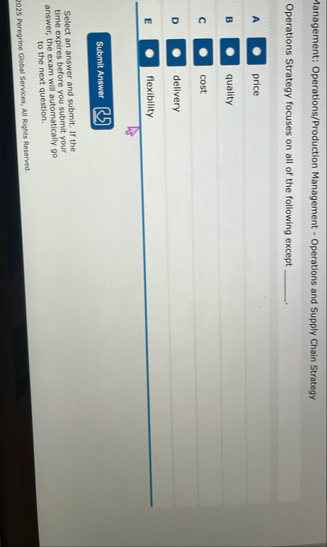Solved Management: Operations/Production Management - | Chegg.com