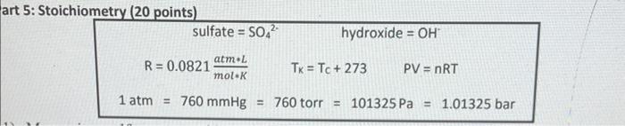 Solved 3) Calculate the volume (in liters) of oxygen | Chegg.com