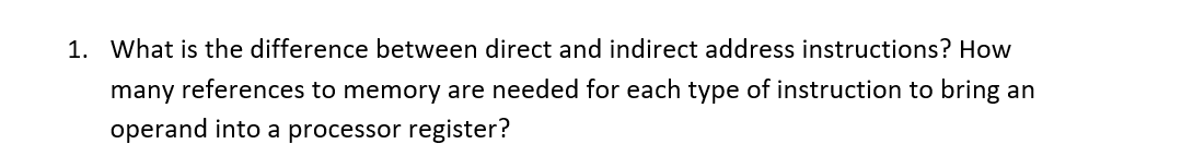 Solved What is the difference between direct and indirect | Chegg.com