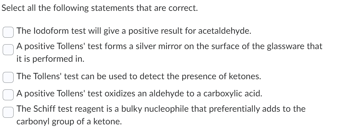 Solved Select all the following statements that are | Chegg.com