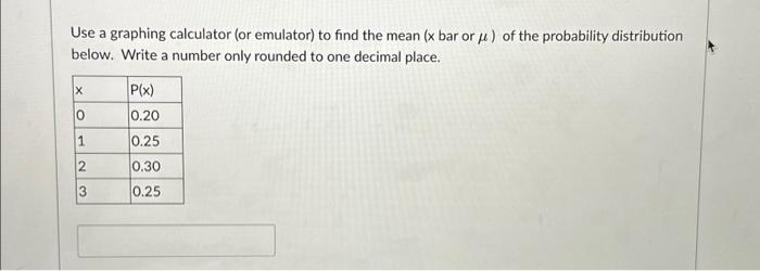 Solved Use a graphing calculator (or emulator) to find the | Chegg.com