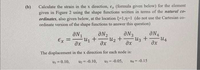 Solved Calculate the strain in the x direction, ϵx (formula | Chegg.com