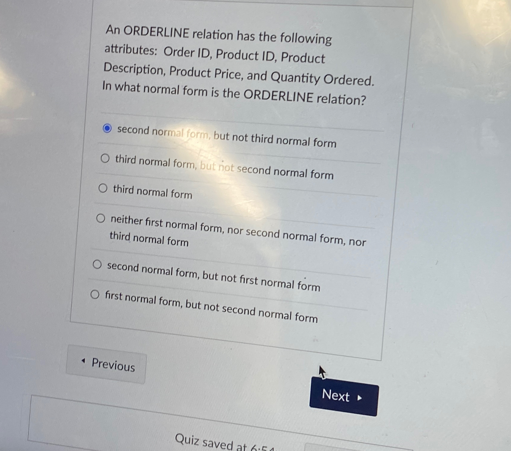 Solved An ORDERLINE relation has the following attributes: | Chegg.com