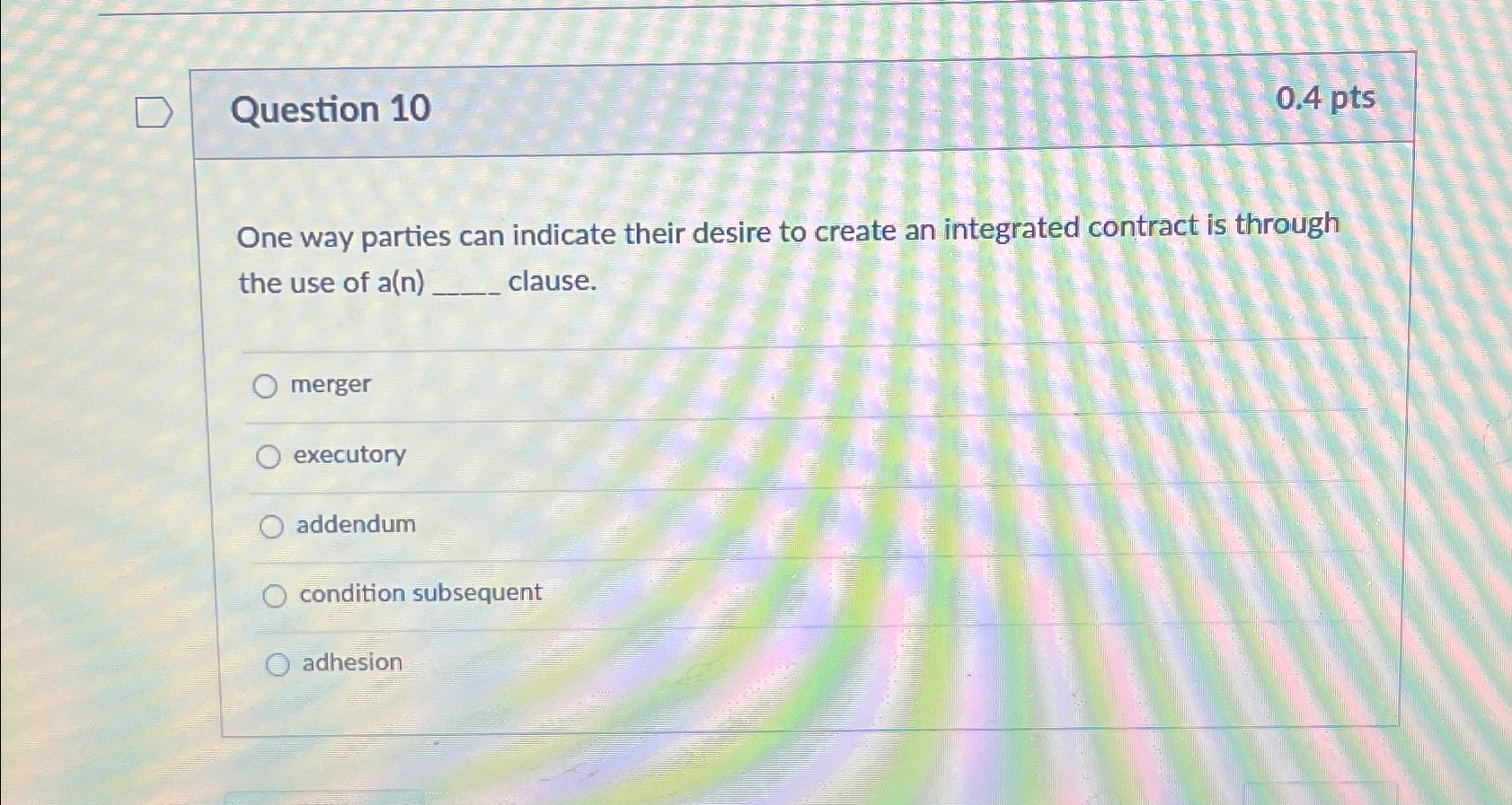 Solved Question 100.4 ﻿ptsOne way parties can indicate their | Chegg.com