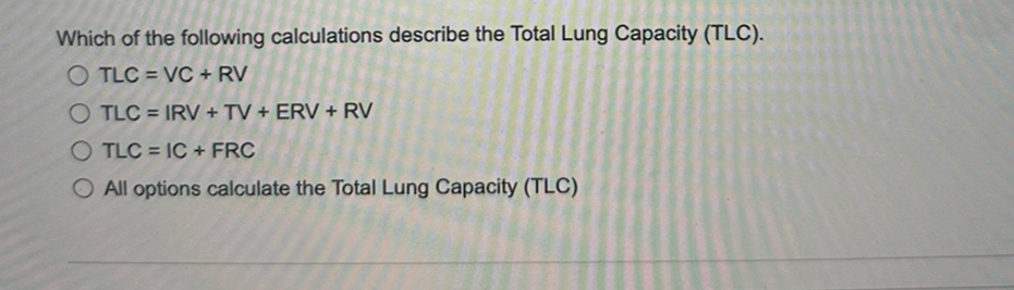 Solved Which of the following calculations describe the | Chegg.com
