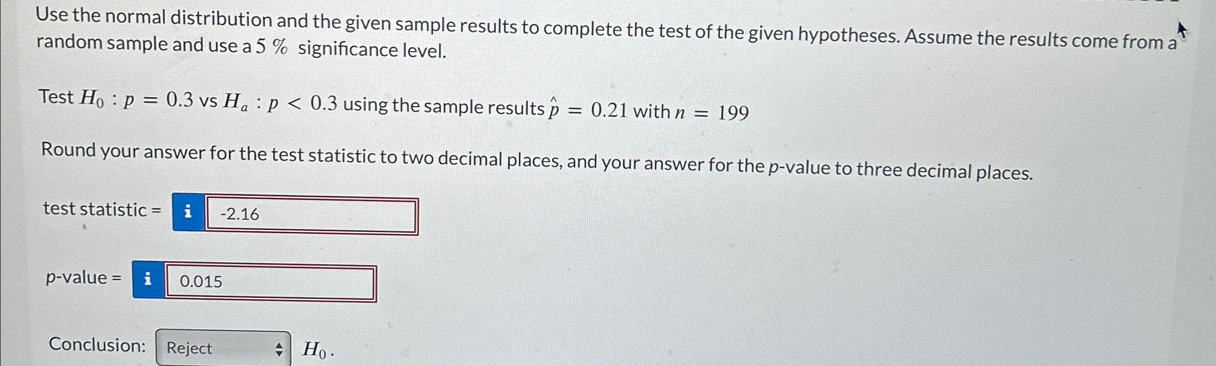 Use the normal distribution and the given sample | Chegg.com
