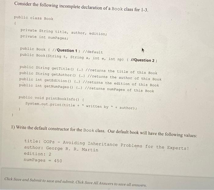 Solved Consider the following incomplete declaration of a | Chegg.com