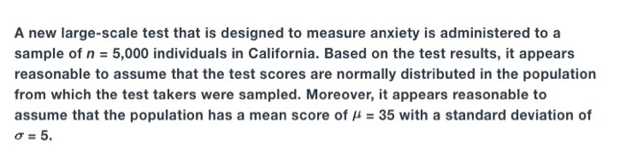 A new large-scale test that is designed to measure | Chegg.com