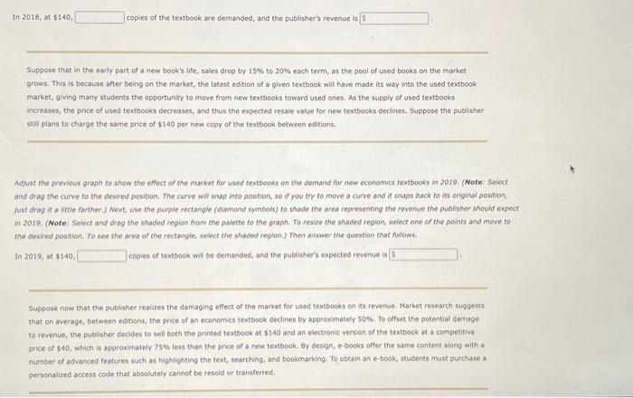 Solved In 2018, at $140, copies of the textbook are | Chegg.com