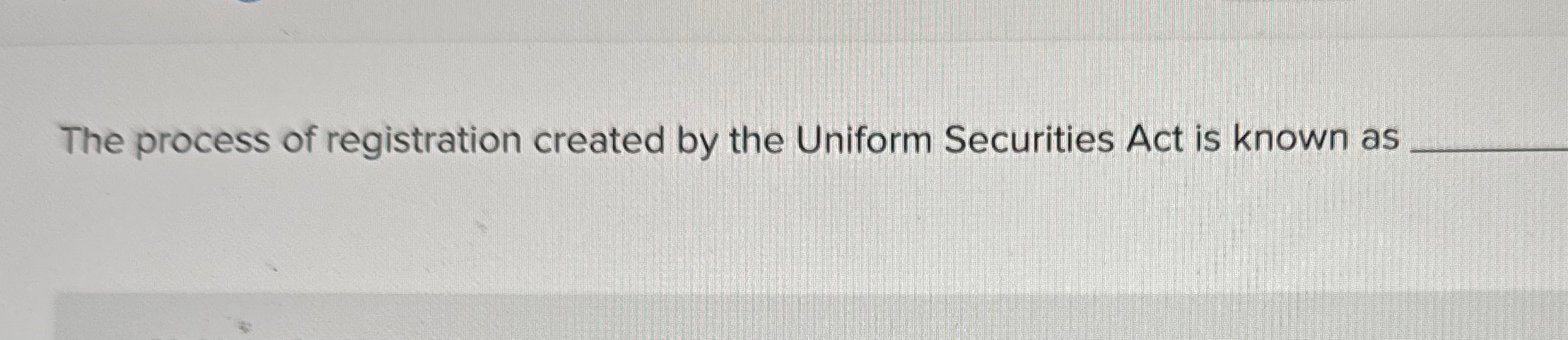 Solved The process of registration created by the Uniform | Chegg.com