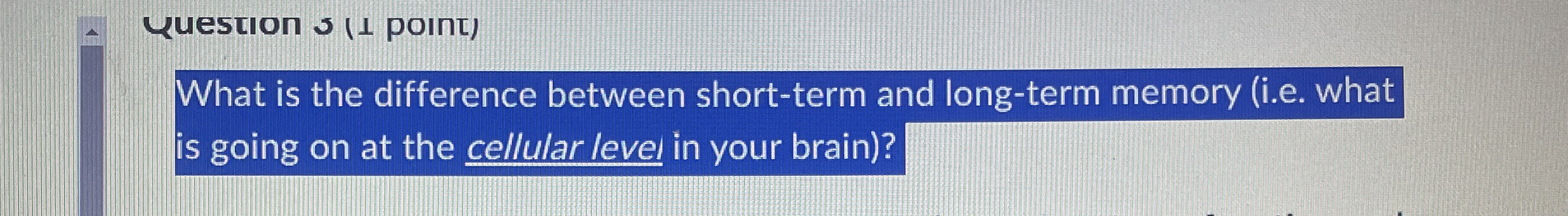 Solved Question point)What is the difference between | Chegg.com
