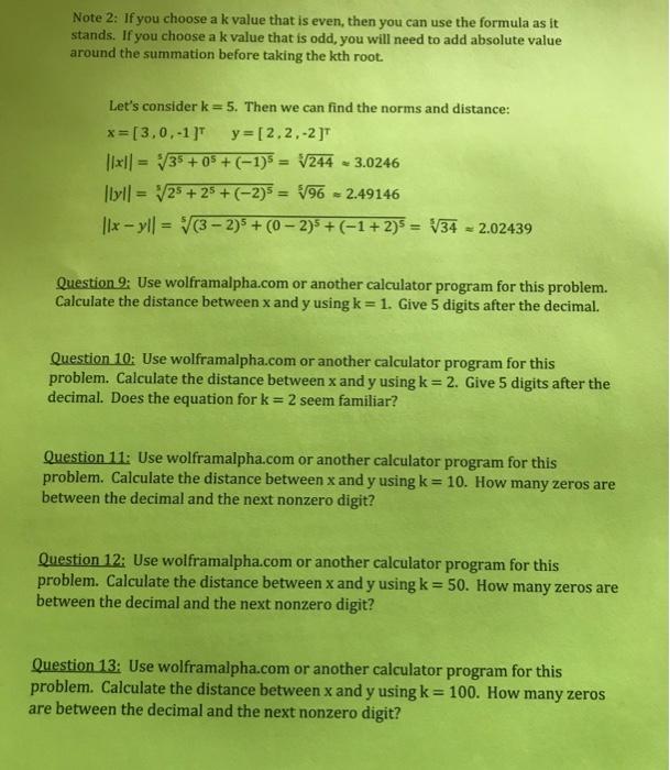 Solved Def. Minkowski Norm/K-Norm: Let x = ( x1, Xn ]T be a | Chegg.com