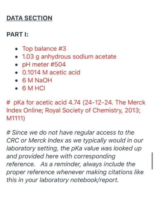 DATA SECTION PARTI: • Top balance #3 • 1.03 g | Chegg.com