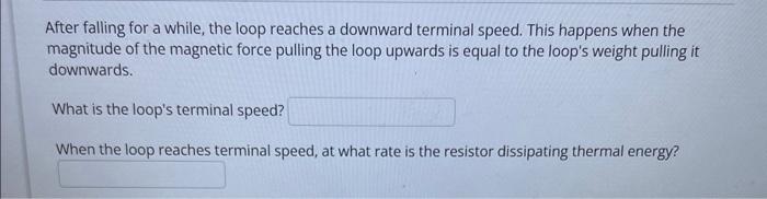 Solved A long wire loop has a mass of 0.030 kg, a width of | Chegg.com