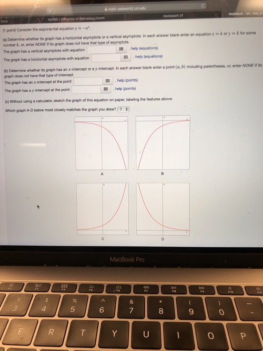 Solved math-webwork unl.edu WeWork 101 HW.21 Homework 21 | Chegg.com