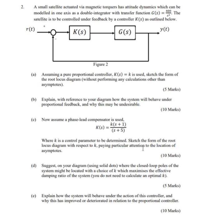 2. A small satellite actuated via magnetic torquers | Chegg.com