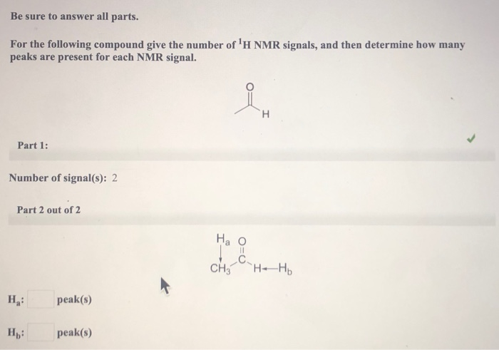 Solved Be sure to answer all parts. How many signals are | Chegg.com