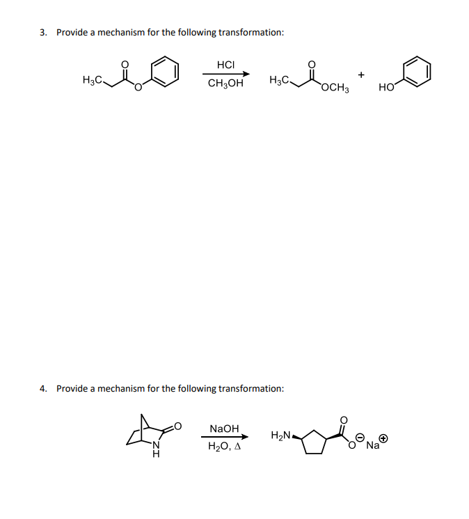 Solved Provide a mechanism for the following transformation: | Chegg.com